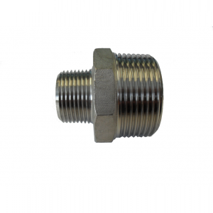 1" x 3/8" Reducing Hex Nipple BSP 150lb Stainless Steel 316 - Aston ...